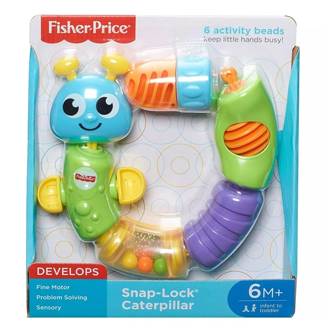 Fisher Price Snap Lock Caterpillar W9834 Mattel JC Brinquedos JC Kids